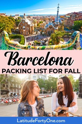 What to wear in Barcelona in the Fall - Latitude 41