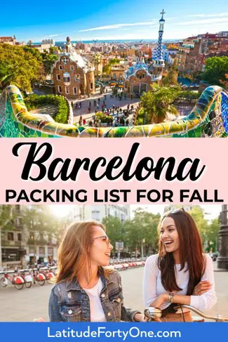 What to wear in Barcelona in the Fall - Latitude 41