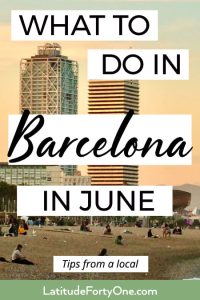 Visiting Barcelona in June 2024 - Latitude 41
